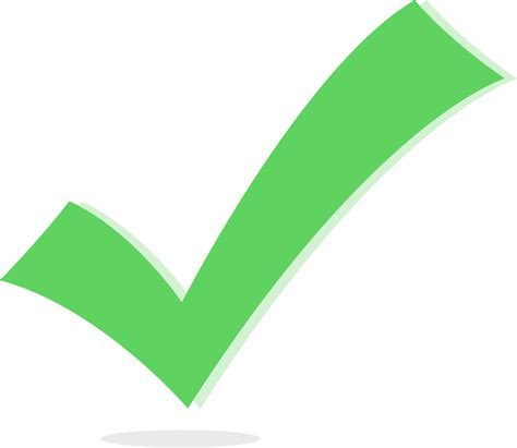 correct green check mark png clipart png mart