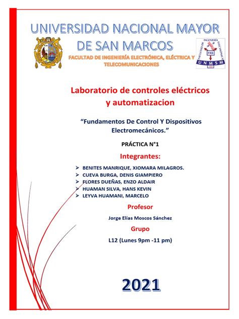 Tarea 2 Fundamentos De Control Y Dispositivos Electromecánicos Pdf