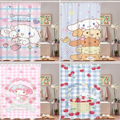 Shower Curtains Bathroom Kawaii Bathroom Curtains Sanrio Bathroom