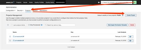 sonarqube adding a new project to sonar v 2 9 stack overflow