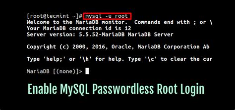 how to connect to mysql without root password on terminal
