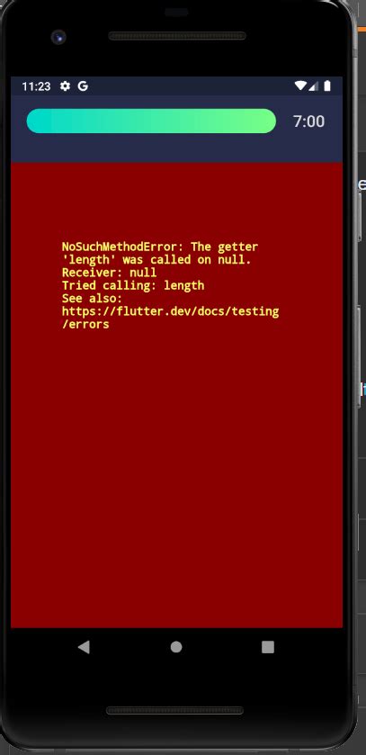 flutter getter length called on null when accessing a variable of a