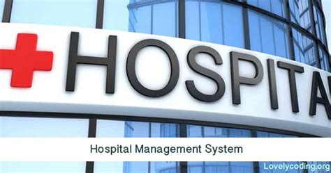 hospital management system final year project lovelycoding