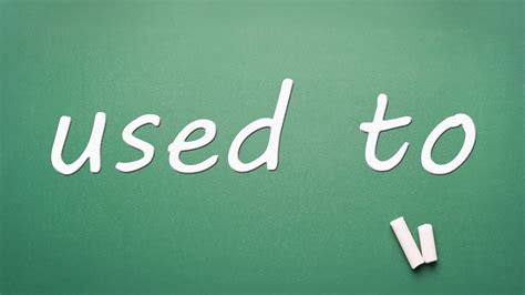 construction used to infinitive in english important grammar