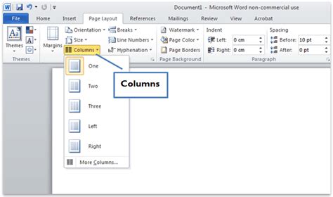 column formatting indents spacing and page breaks accessibilityoz