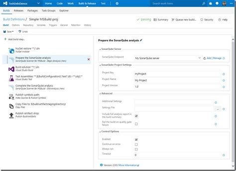 sonarsource have announced their own sonarqube team services tfs
