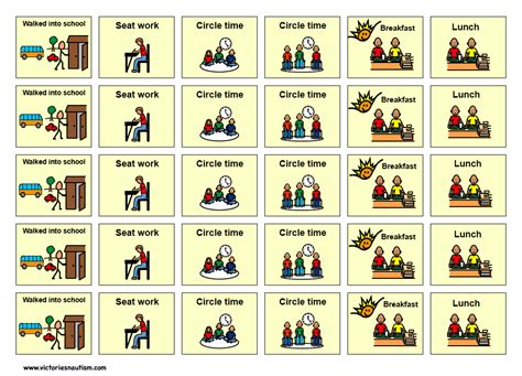 2 schedule activity cards task card activities picture schedule