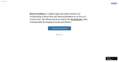 react scrollama examples codesandbox