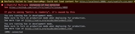 [vuetify] multiple instances of vue detected · issue 322 · nuxt