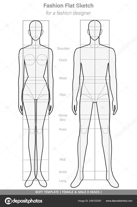 Fashion Illustration Body Templates