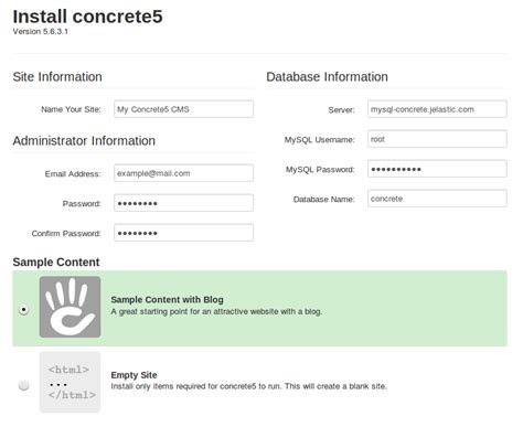 concrete5 cluster in jelastic pai jelastic dev docs