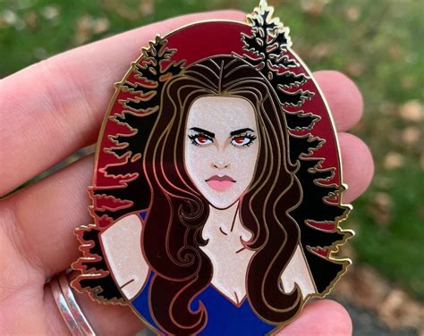 Vamp Girl Enamel Pin Etsy