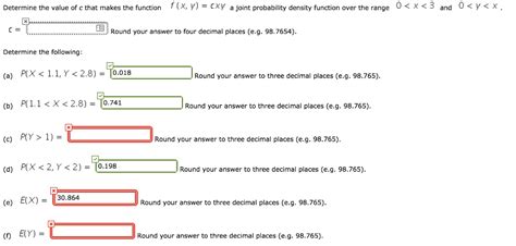solved determine the value of c that makes the function f