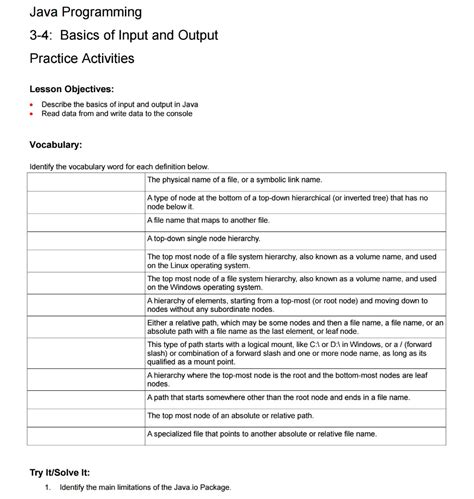 solved java programming 3 4 basics of input and output