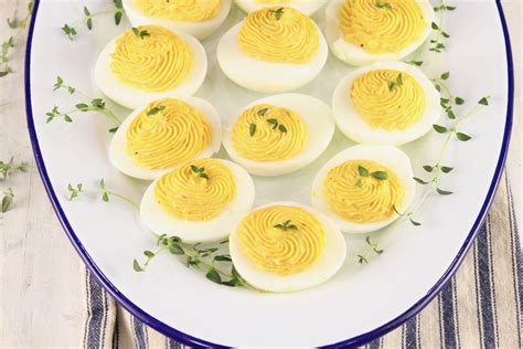 Easy Deviled Eggs ~ Classic Recipe Miss In The Kitchen