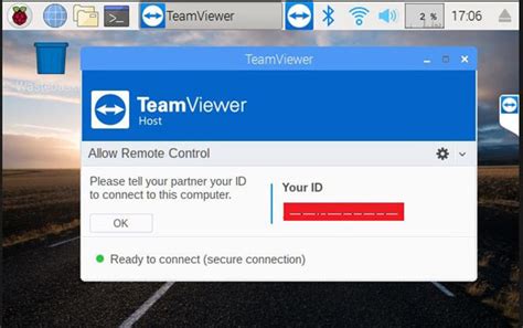 how to quickly setup teamviewer on raspberry pi