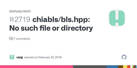 chiabls bls hpp no such file or directory · issue 2719 · dashpay dash