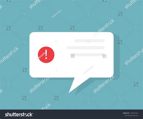 notification pop message popup notification window stock vector