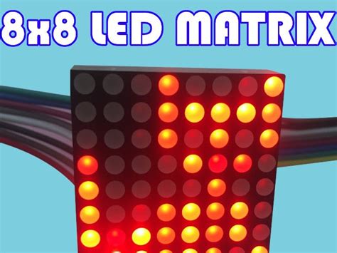 controlling 8x8 led matrix without drivers and libraries arduino