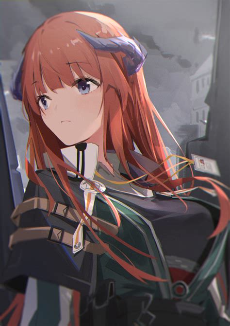 Safebooru 1girl Absurdres Arknights Bagpipe Arknights Bangs Breasts