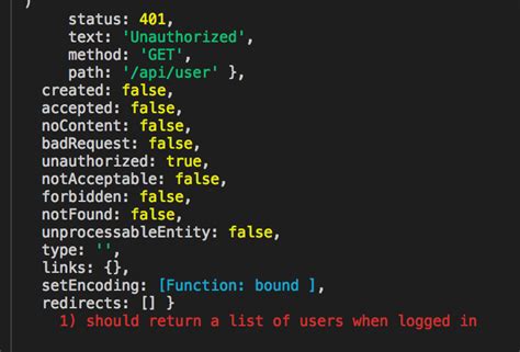 unit testing chai doesn t seem to accept header always sends 401