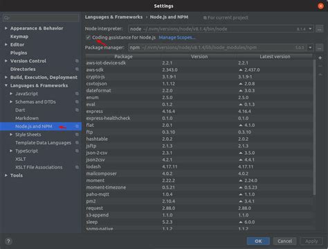 javascript require keyword not being recognized by webstorm stack