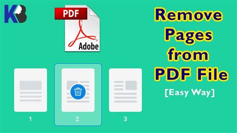 how to remove pages from pdf file delete page in pdf file kb tech
