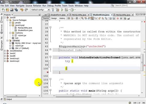 java load data from mysql table into jtable mp4 youtube