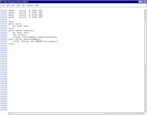 using the sas windowing environment working with sas windows step