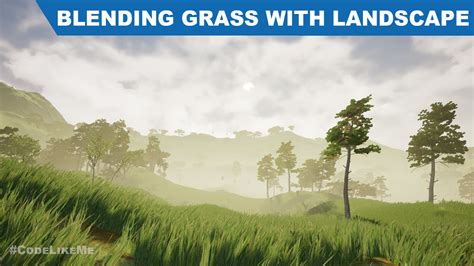 unreal grass color blending with landscape i ue4 tutorials 303 youtube