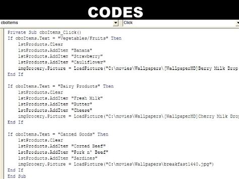 vb codes