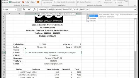combinar funciones concatenar y buscar en excel 2016 youtube