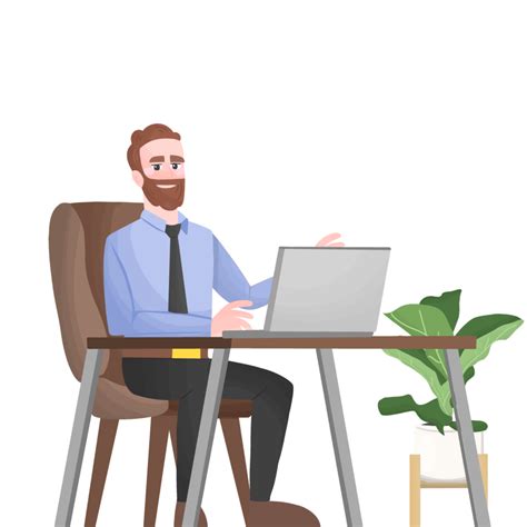 Free Empresário Trabalhando No Computador Portátil 19891241 Png With