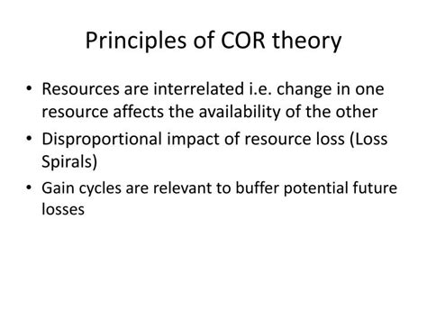ppt conservation of resources theory powerpoint
