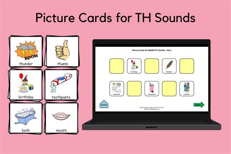 Picture Cards For Th Sounds Speech Therapy Ideas
