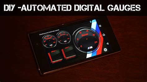 how to make digital gauges with an old smartphone youtube