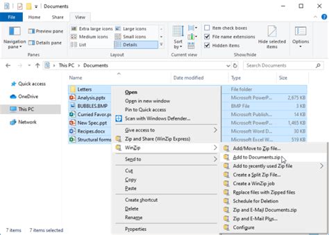 quick examples of how to zip files with winzip winzip knowledgebase