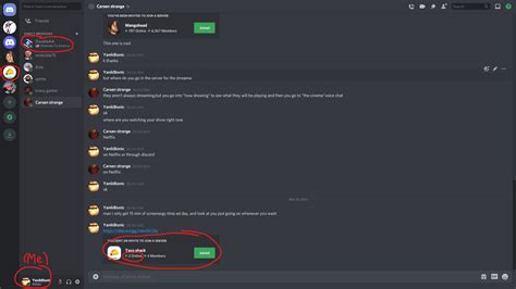 server join and status problem discord