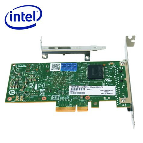 英特尔（intel） 千兆网卡 i350 t2v2blk服务器适配器pci e i350双口网卡【图片 价格 品牌 评论】 京东
