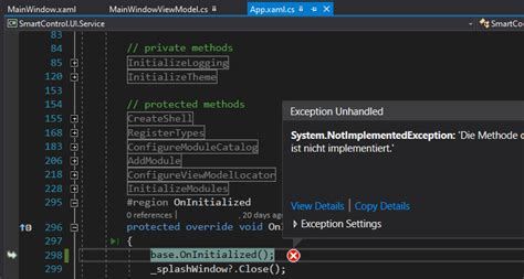 sidenavigation system notimplementedexception · issue 67 · spiegelp
