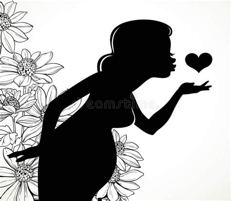 Woman Sending Kisses Stock Vector Illustration Of True 37479359