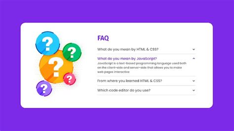 create accordion in html css and javascript