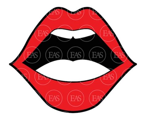 Open Mouth Svg Red Lips Svg Sexy Woman Lips Svg Vector Cut Etsy
