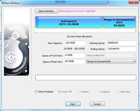 how to resize ext4 linux partition without data loss on