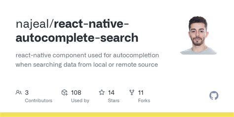 github najeal react native autocomplete search react native