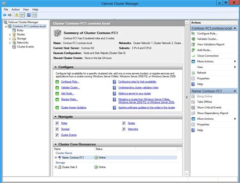 creating a windows server 2012 failover cluster