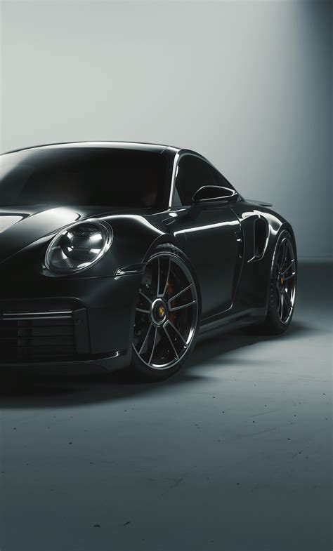 1280x2120 Black Porsche 911 Turbo S Iphone 6 Hd 4k Wallpapers Images