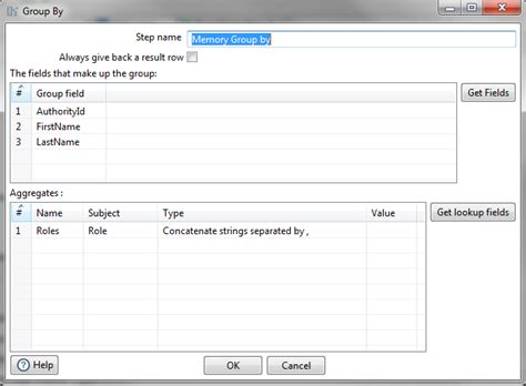 [solved] how to fuse rows in pentaho kettle oracle