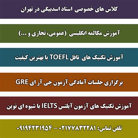 اصطلاحات انگلیسی با معنی فارسی کلاس های خصوصی آموزش ایلتس آموزش تافل