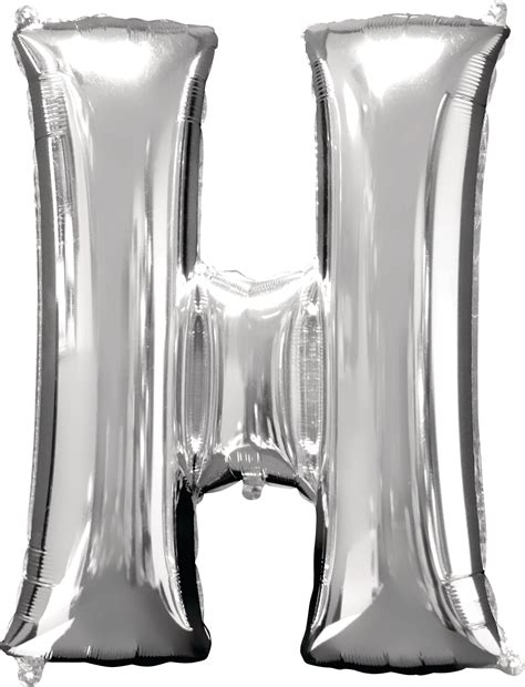 Ballon En Aluminium Satiné Lettres A à Z Argent 34 Po Ruban Et